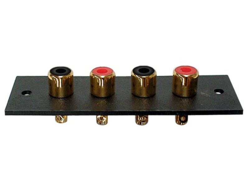 4P AMP RCA PLUG - VERGULD - Elektroportaal